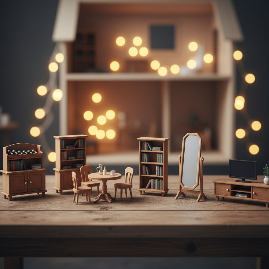 Dollhouse Furniture | Miniature Furniture & Accessories 1:12 Scale ...