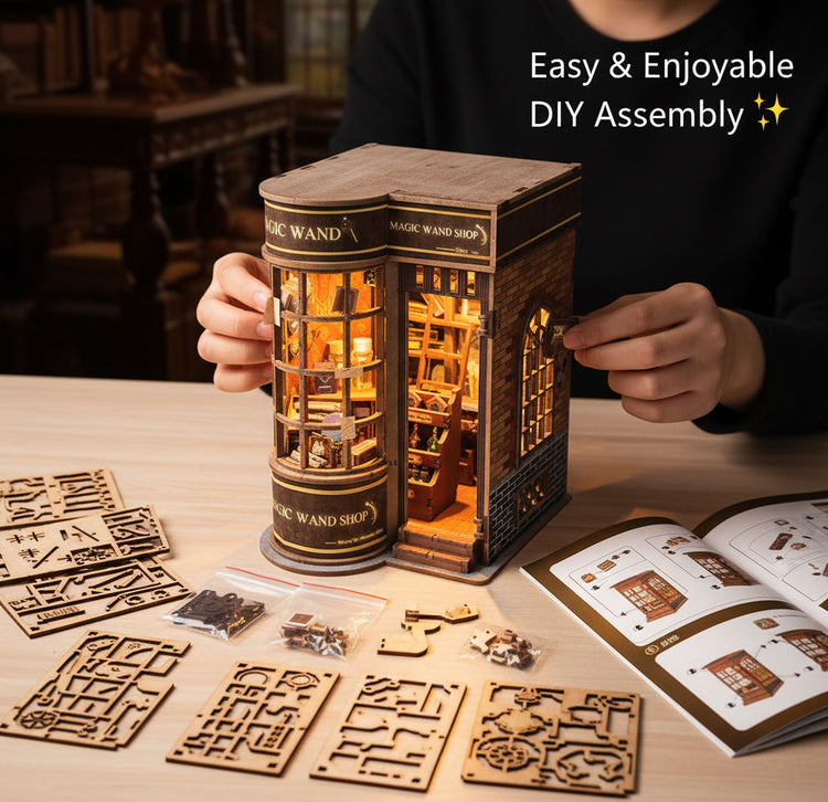 Beyond Library Max Book Nook Kit – Miniature Library Shelf