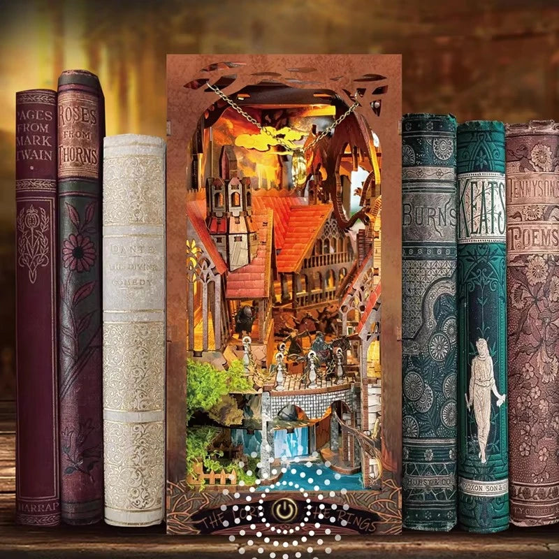 Epic Fantasy Realm Diorama DIY Book Nook Kit | With LED